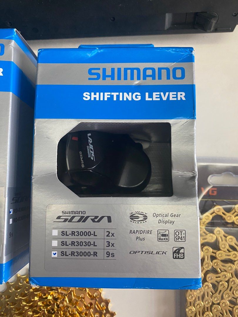 Shimano sora 9 speed groupset gold, Sports Equipment, Bicycles & Parts ...