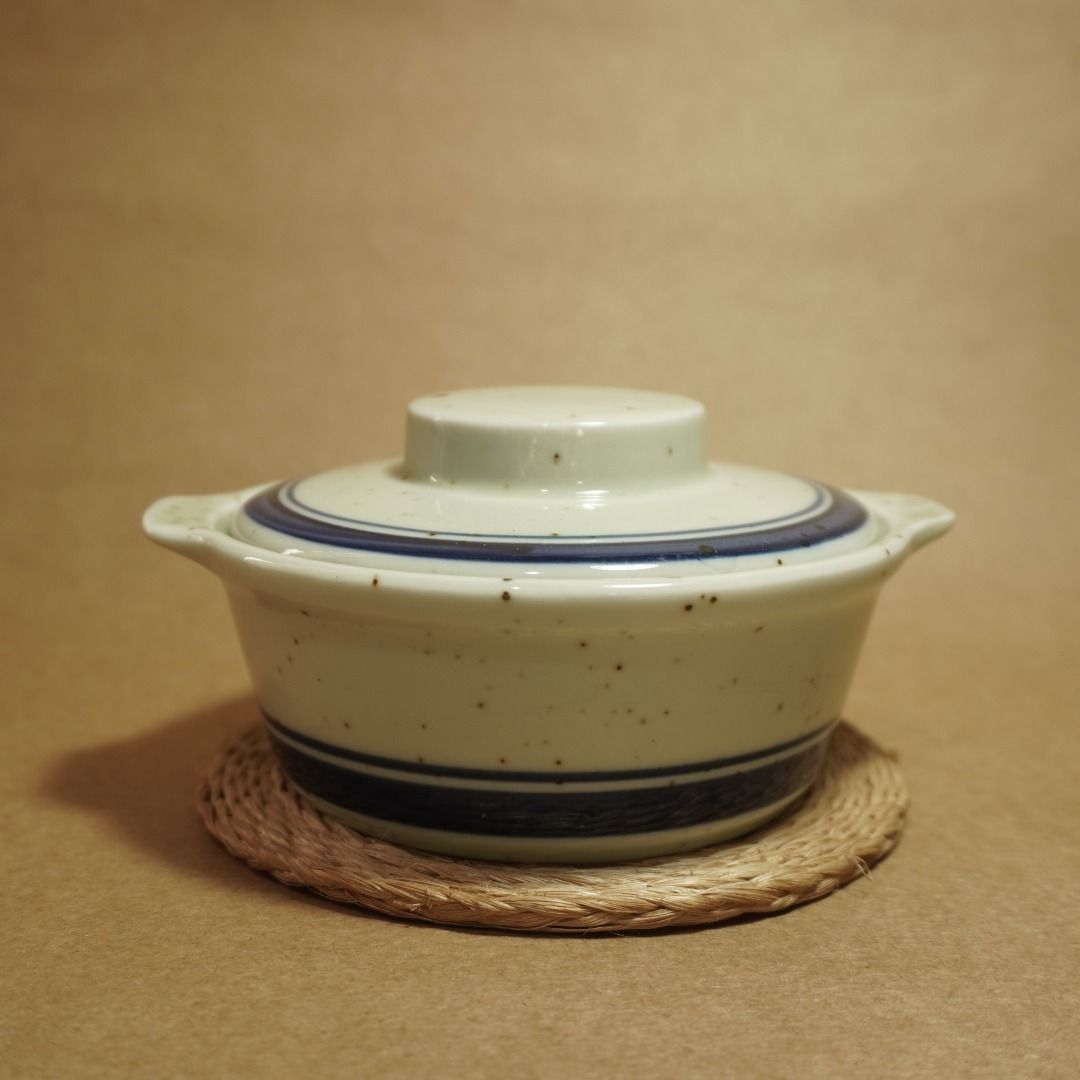 Small Ceramic Pot w/lid 2pcs / 13 x 4.5 cm, Furniture & Home Living ...