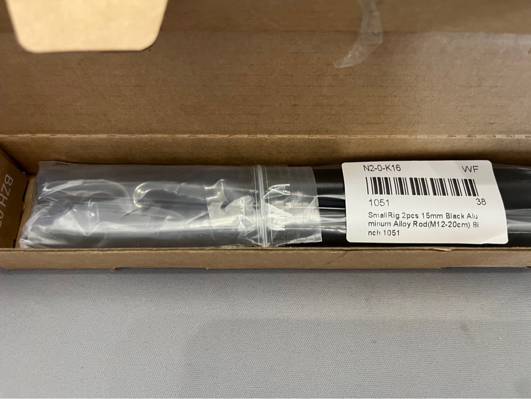 Smallrig 15mm Black Aluminum Alloy Rods (20cm), Photography ...