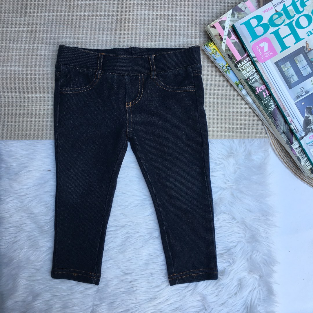 Soft denim leggings for baby girl, Babies & Kids, Babies & Kids Fashion ...