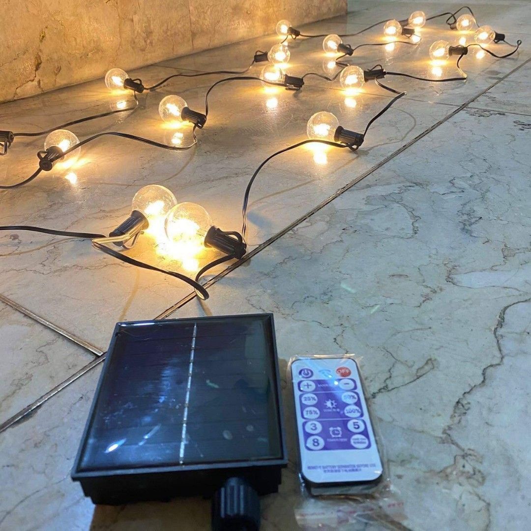 Solar Bulb String Light with Remote Control 10 and 20 LED Bulb ...