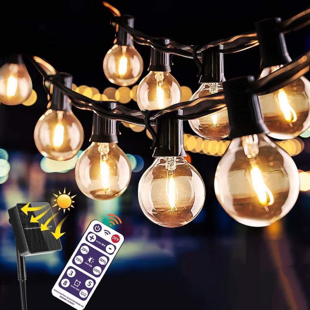 Solar Bulb String Light with Remote Control 10 and 20 LED Bulb ...