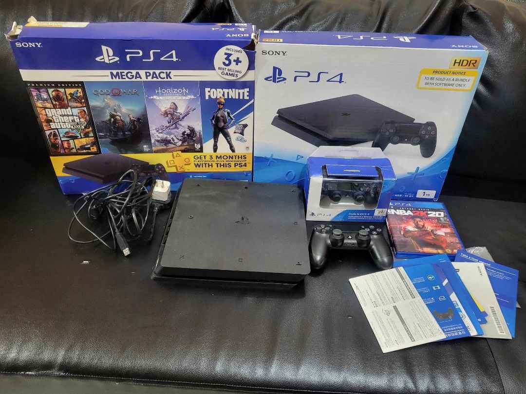 Sony Playstation 4 Slim 1 Terabyte Complete Package with Freebies 10k ...
