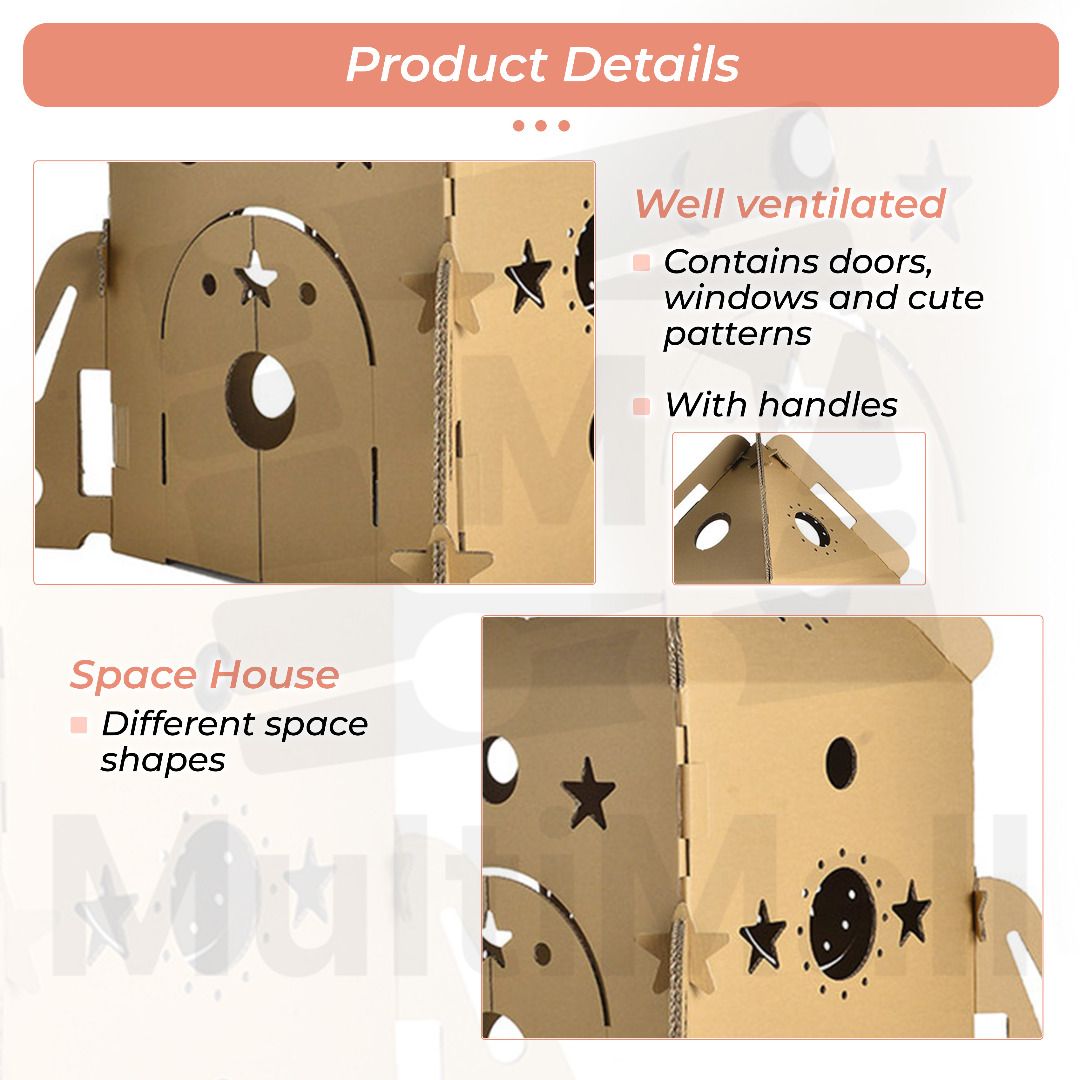 Space House DIY Cardboard Toy House For Kids Fun | DIY Craft For Kids ...