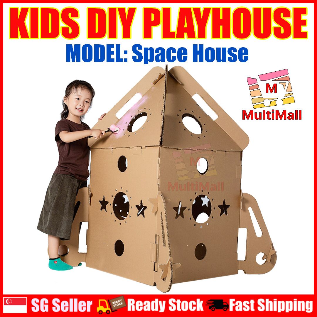 Space House DIY Cardboard Toy House For Kids Fun | DIY Craft For Kids ...