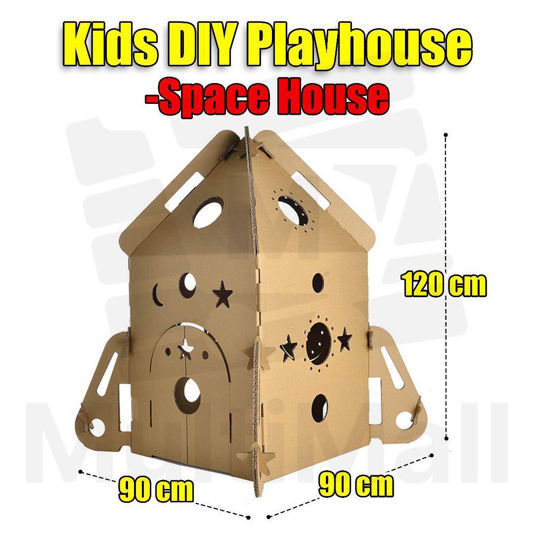 Space House DIY Cardboard Toy House For Kids Fun | DIY Craft For Kids ...