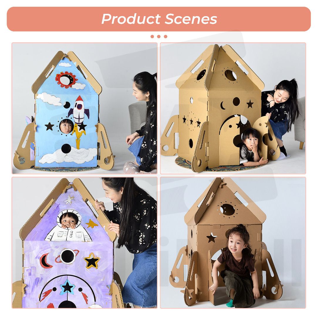 Space House DIY Cardboard Toy House For Kids Fun | DIY Craft For Kids ...