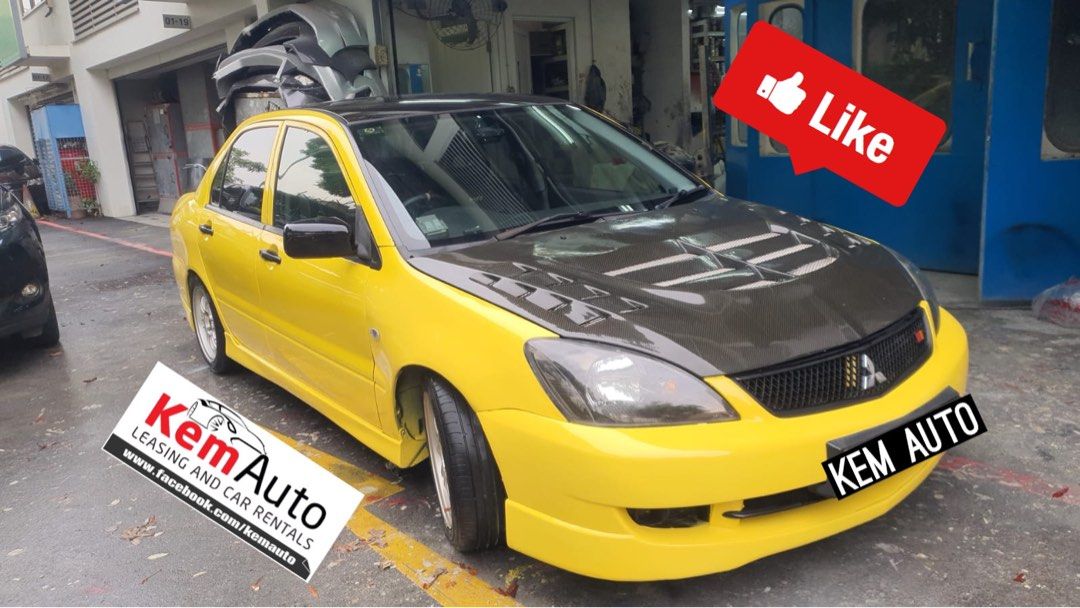 Sporty Mod Yellow Mitsubishi Lancer GLX cs3 1.6m manual Drift Racing ...