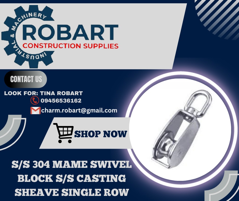 S/S 304 MAME SWIVEL BLOCK S/S CASTING SHEAVE SINGLE ROW on Carousell