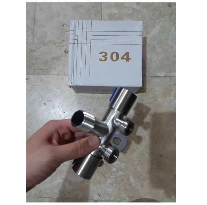 Stainless Steel 304 Two Way Angle Valve with Two Switches / Stainless ...