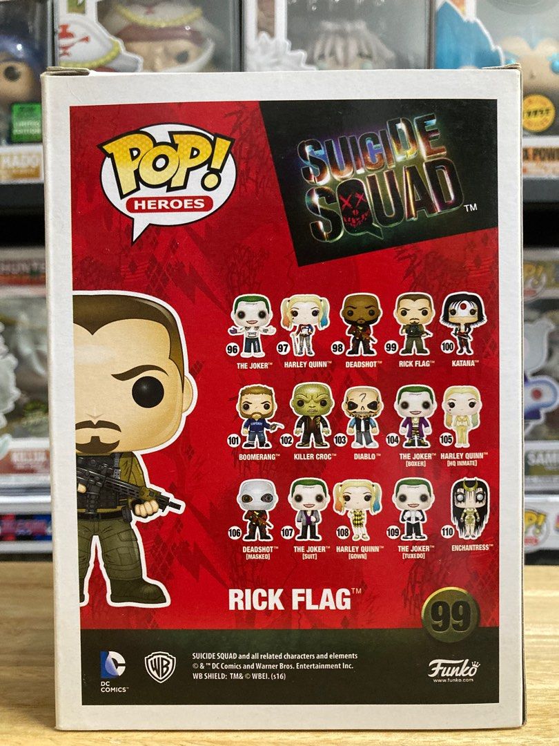Suicide Squad Rick Flag Funko Pop, Hobbies & Toys, Toys & Games on Carousell