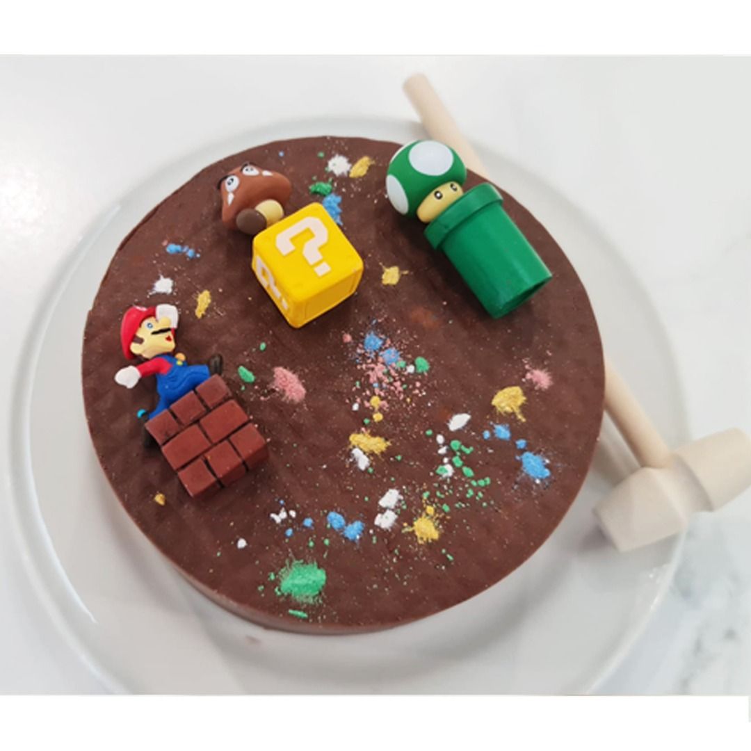 Super Mario Chocolate Smash Pinata Cake, Food & Drinks, Homemade Bakes ...