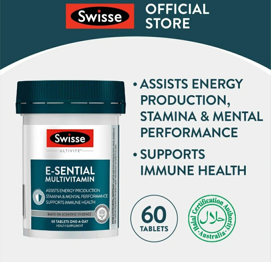 Swisse: E-Sential Multivitamins, Health & Nutrition, Health Supplements, Vitamins & Supplements ...