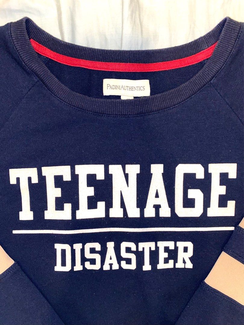 Teenage Disaster Sweater, Women's Fashion, Tops, Longsleeves on Carousell