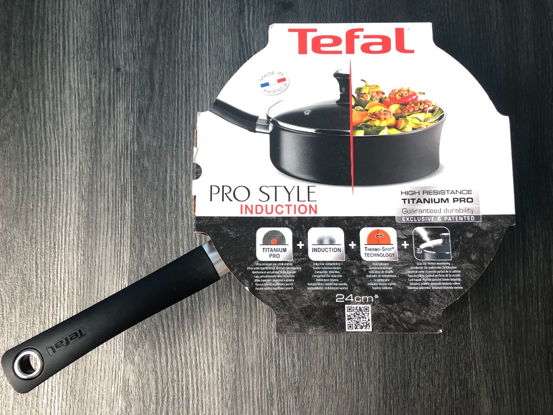 Tefal Pro Style Induction 24cm (Titanium pro) saucepan with lid ...