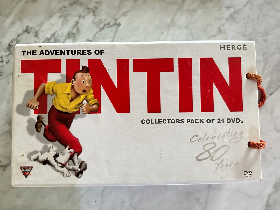 The Adventures of Tintin 80th Anniversary DVD set, Hobbies & Toys ...
