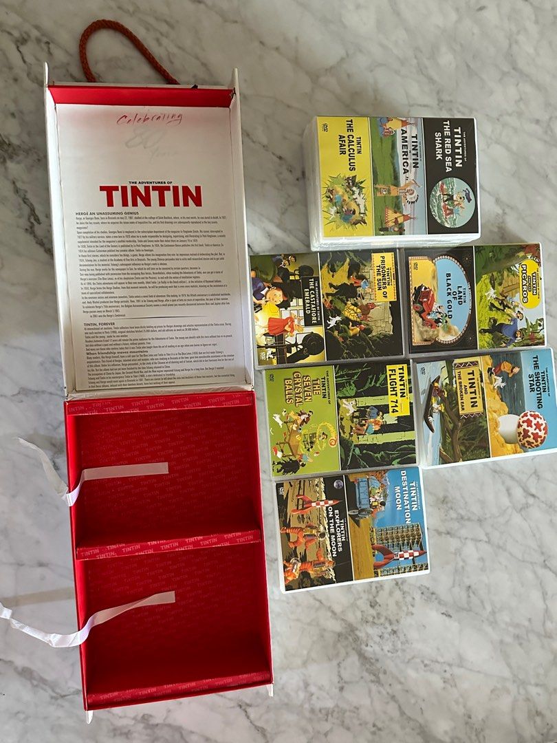 The Adventures of Tintin 80th Anniversary DVD set, Hobbies & Toys ...