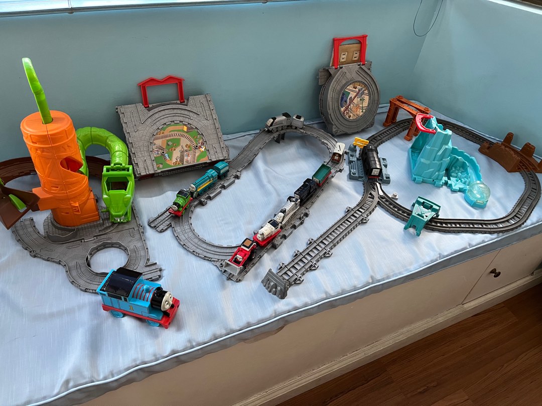 Thomas and Friends lot of trains and play set on Carousell