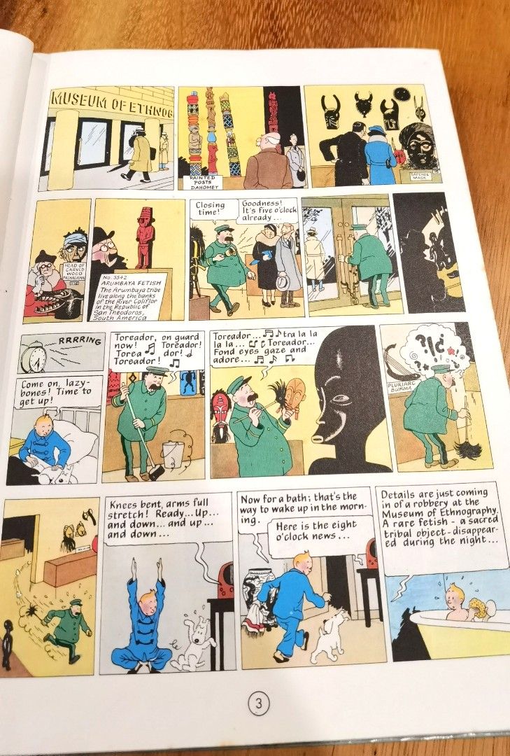 Tintin Comic Book 3 Complete Adventures In 1 Volume Book, Hobbies ...