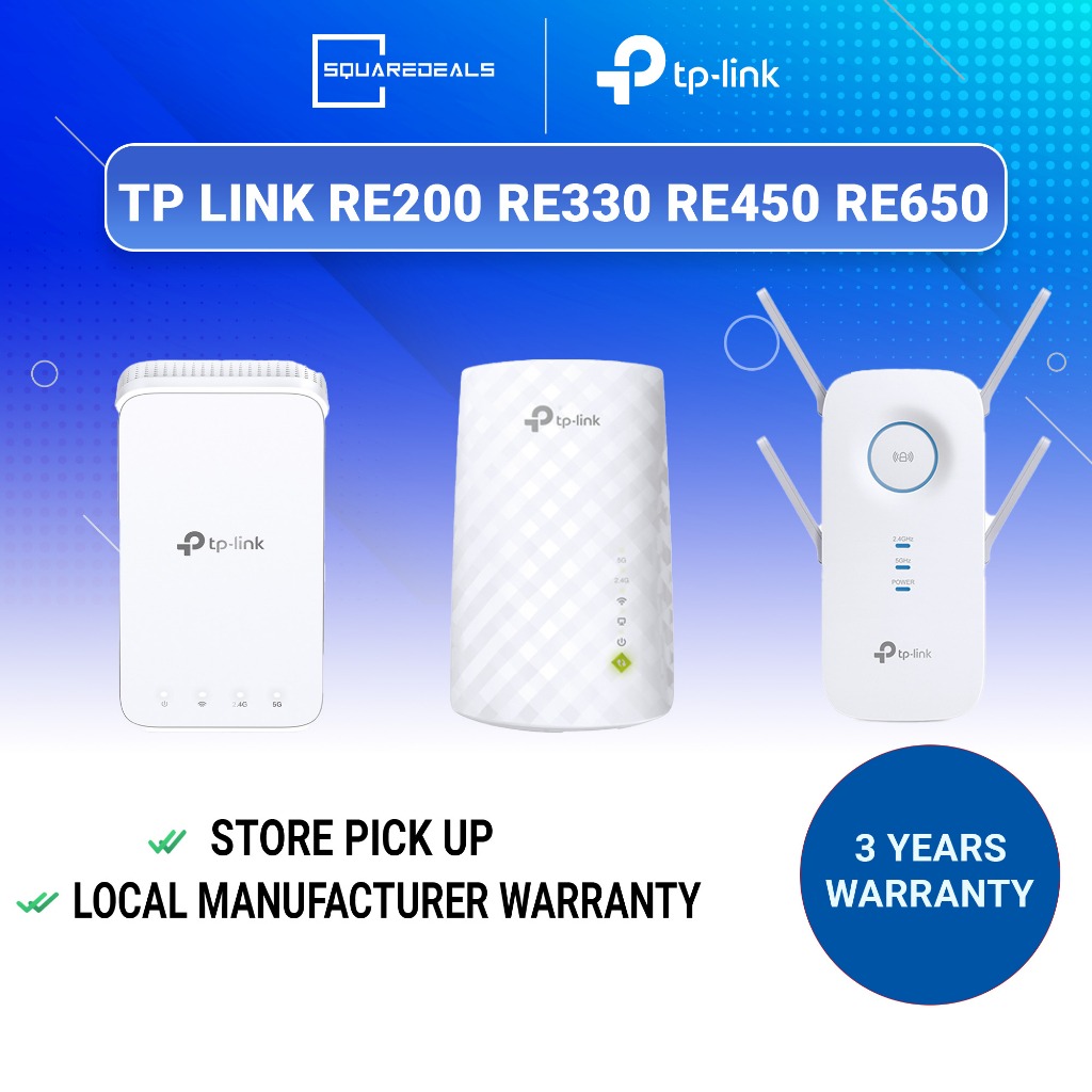 TP Link RE200 RE330 RE450 RE650 Dual Band WiFi Range Extender Wall Plug ...