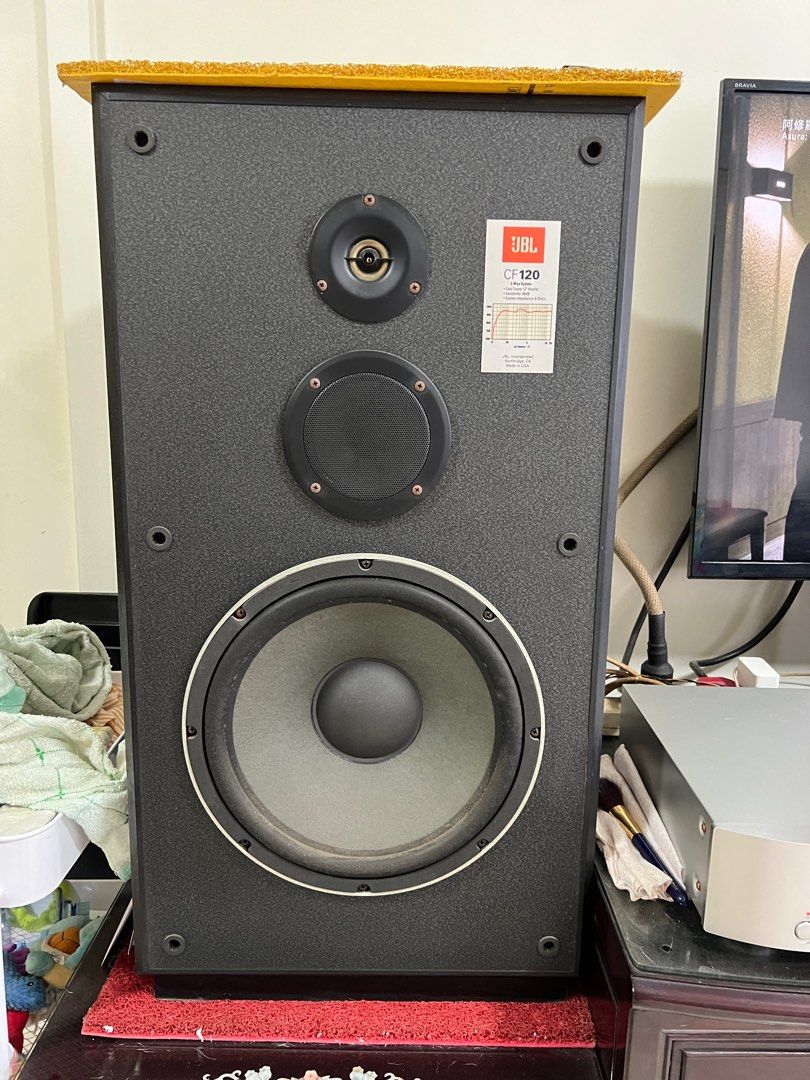 Tube amplifier Audio set up with 2x JBL woofer loudspeaker with CD ...