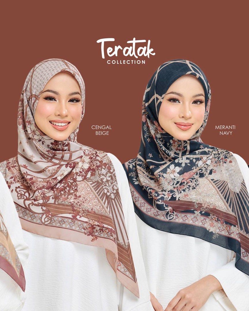 Tudung Ruffle | Teratak Cotton Square, Women's Fashion, Muslimah ...