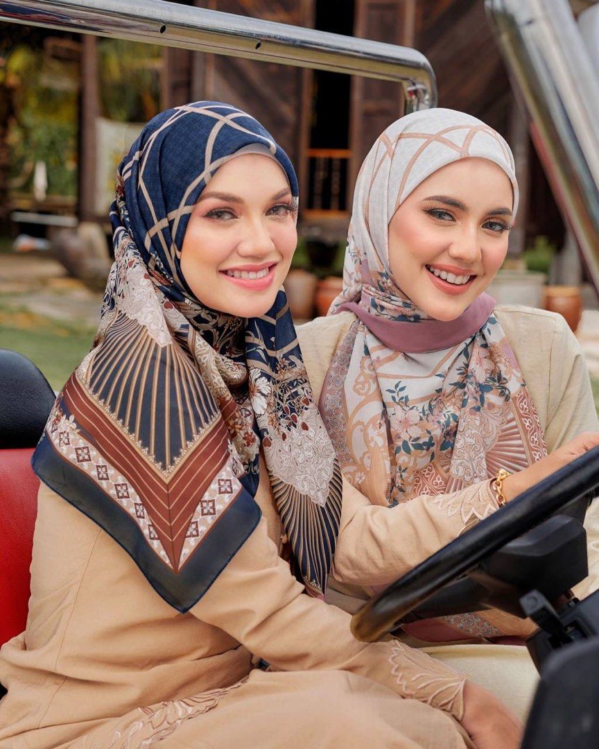 Tudung Ruffle | Teratak Cotton Square, Women's Fashion, Muslimah ...