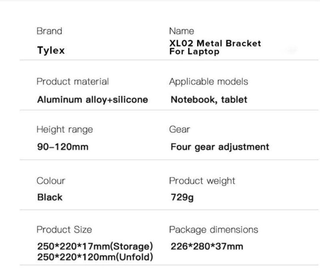 TYLEX XL02 Metal Bracket for Laptop P799, Computers & Tech, Laptops & Notebooks on Carousell