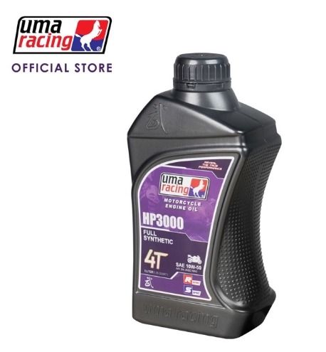Uma Racing 4T Engine Oil Full Synthetic HP3000 10W50 FOR ALL MOTORCYCLE ...
