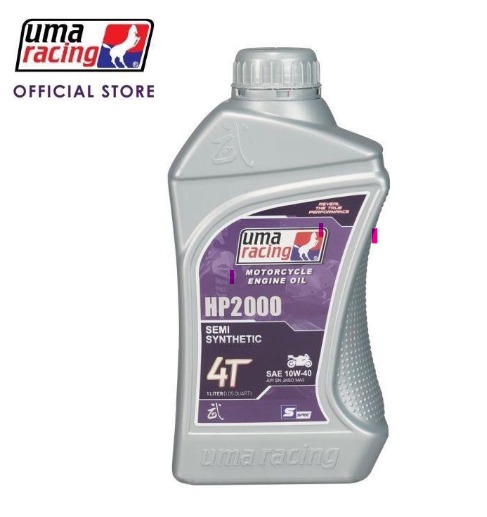 Uma Racing 4T Engine Oil Semi Synthetic HP2000 10W40 FOR ALL MOTORCYCLE ...