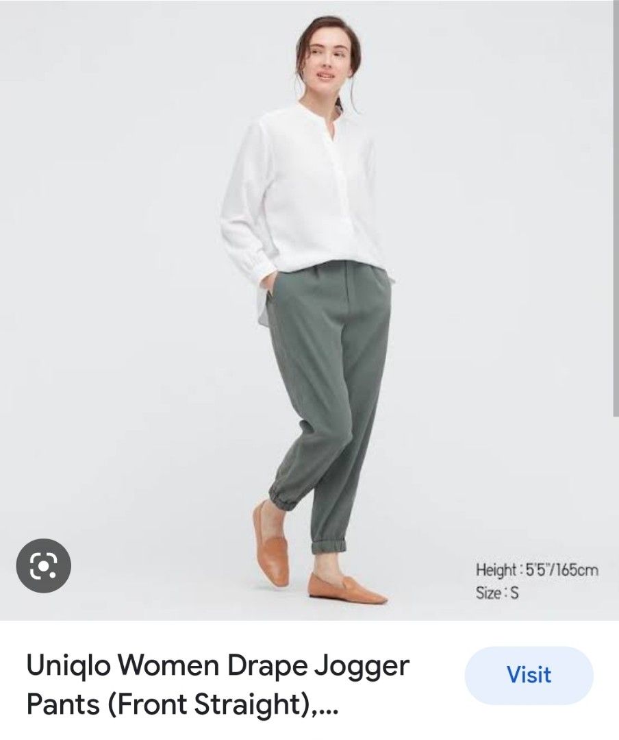 Uniqlo Ezy Drape Jogger Ankle Pants on Carousell