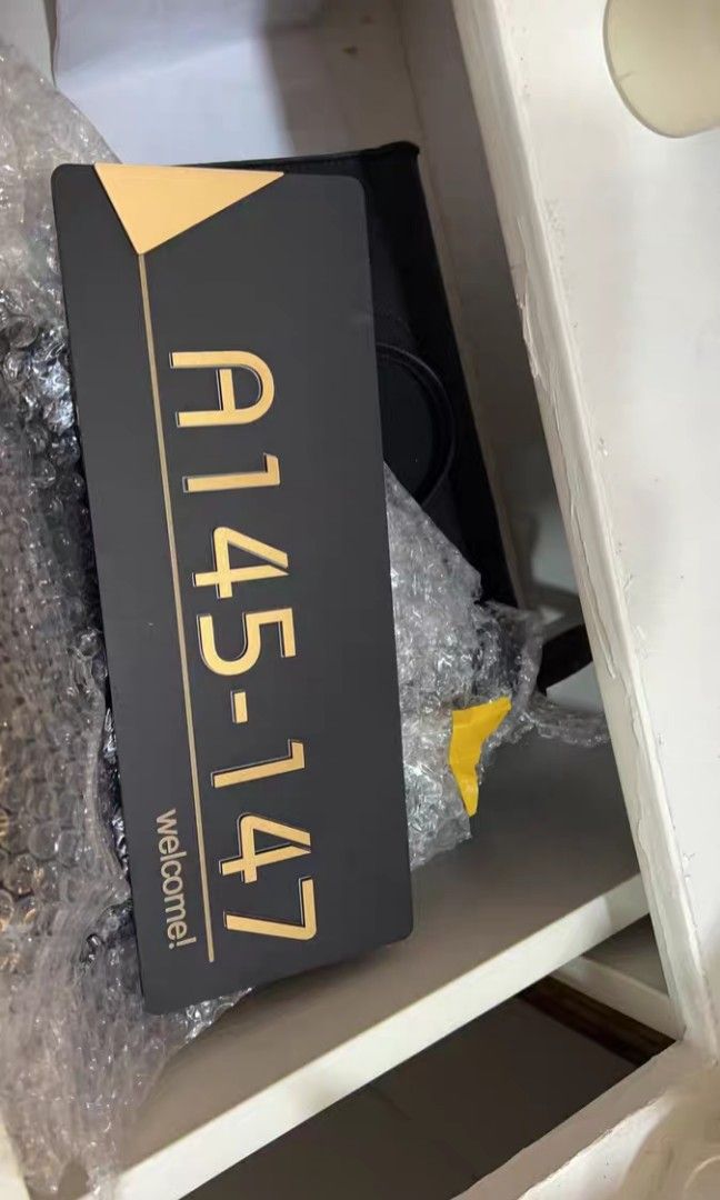 Customised Unit Sign Customised door sign/unit number signage ...