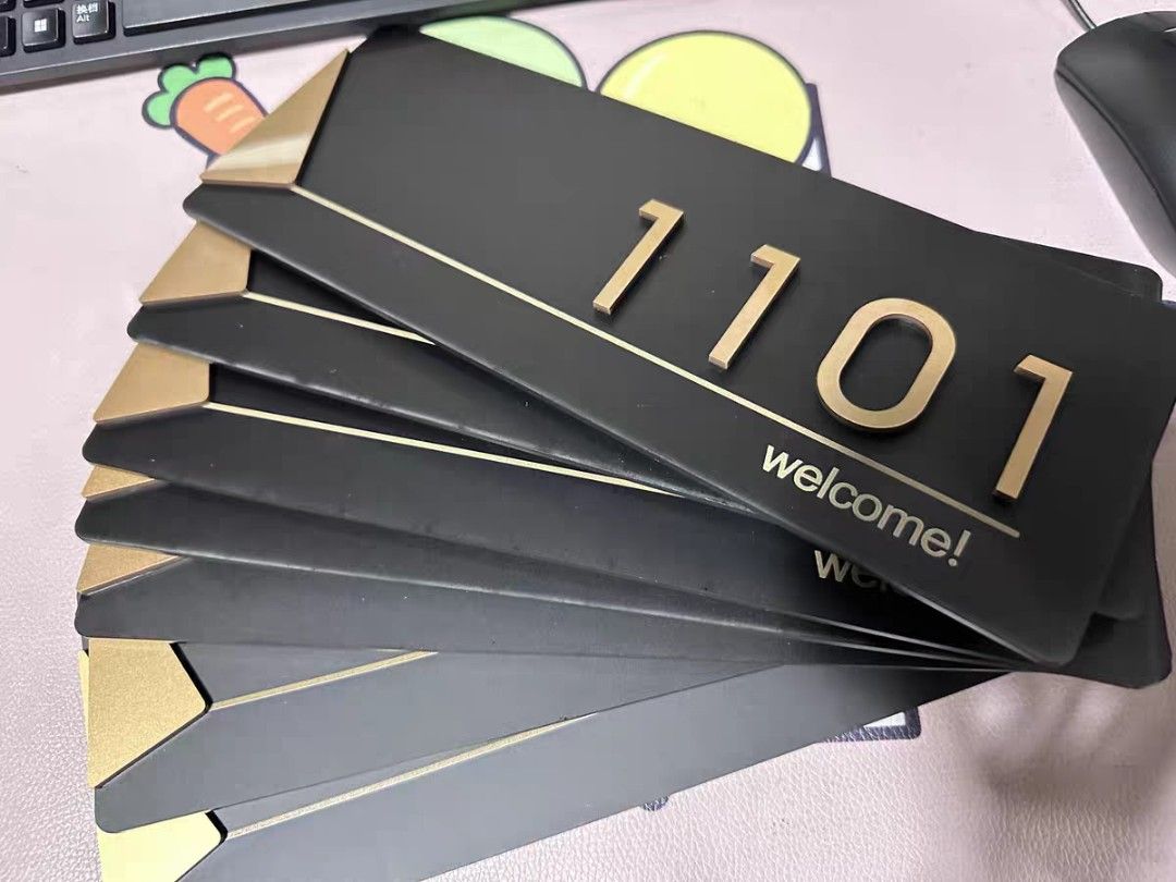 Customised Unit Sign Customised door sign/unit number signage ...