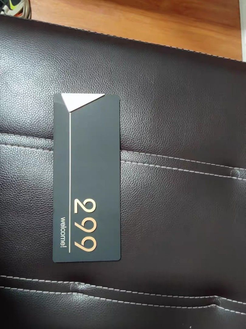 Customised Unit Sign Customised door sign/unit number signage ...