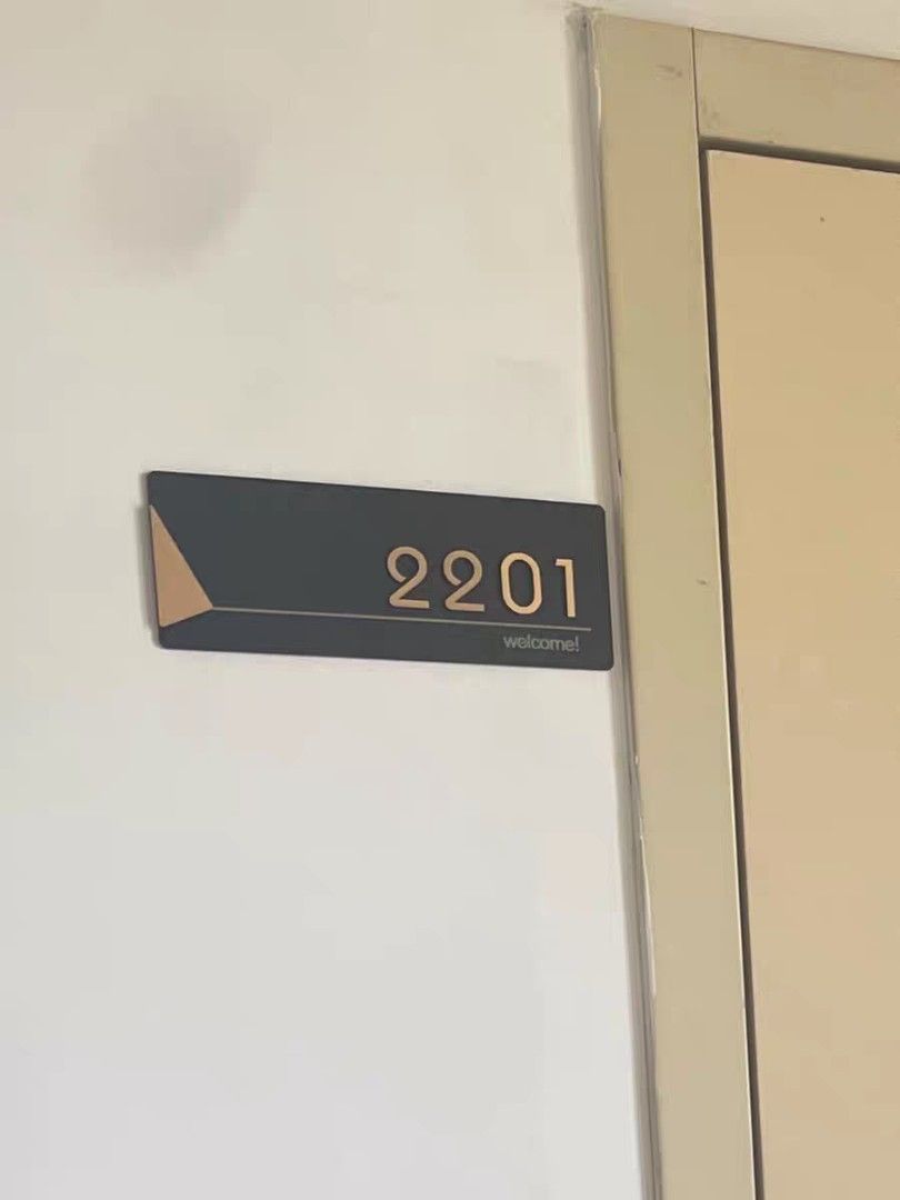 Customised Unit Sign Customised door sign/unit number signage ...