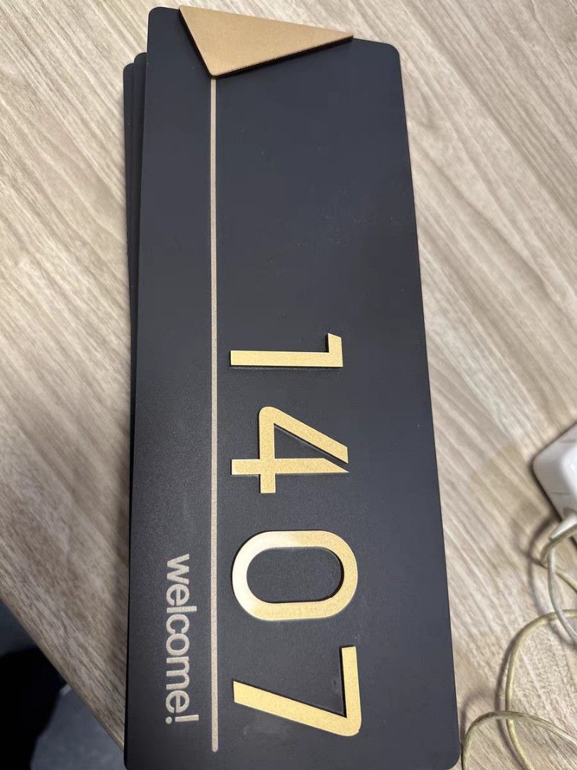 Customised Unit Sign Customised door sign/unit number signage ...