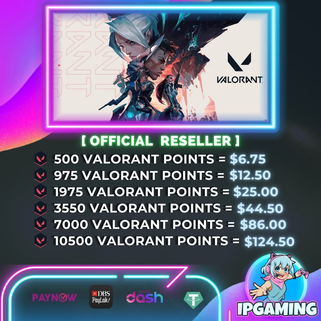 Valorant Points SG Prepaid Code / Valorant Malaysia VP by Riot ID ...