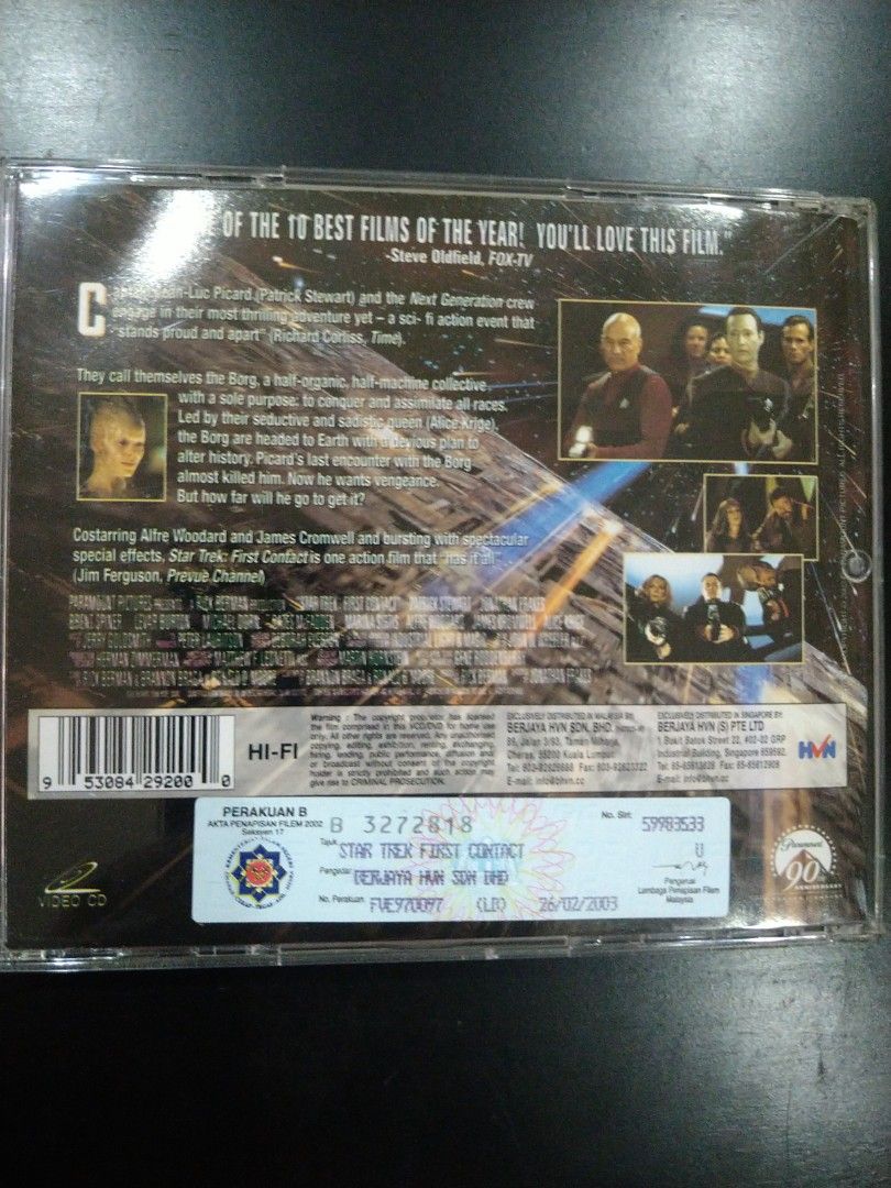 VCD Star Trek - First Contact, Hobbies & Toys, Music & Media, CDs ...