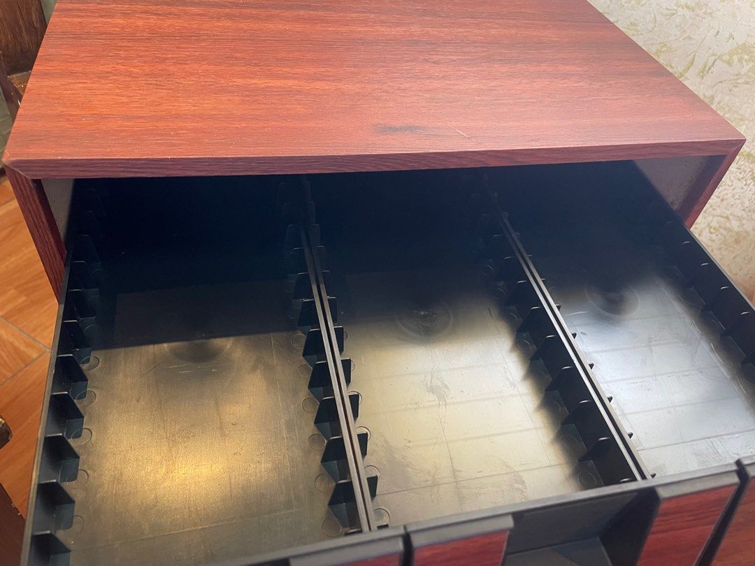 Vintage Cassette Rack wood type on Carousell
