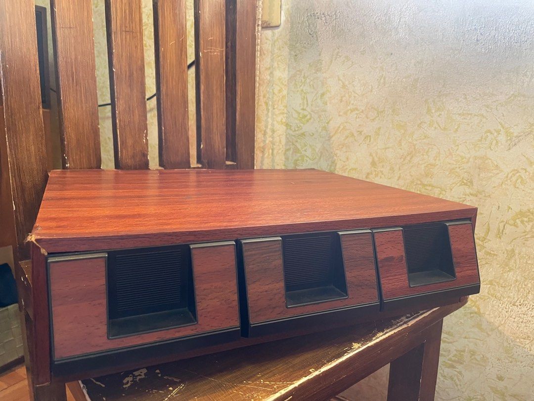 Vintage Cassette Rack wood type on Carousell