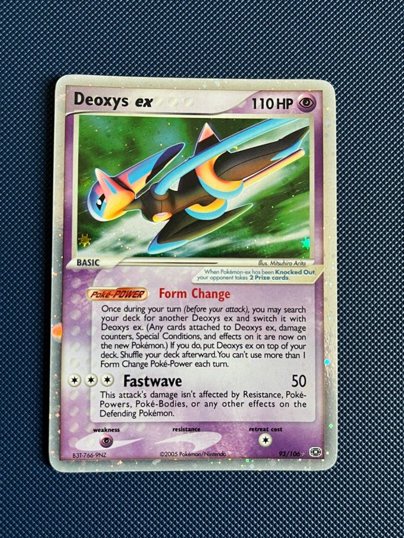 Vintage Deoxys EX Pokemon Card | Attack, Defense, Speed Form, Hobbies ...