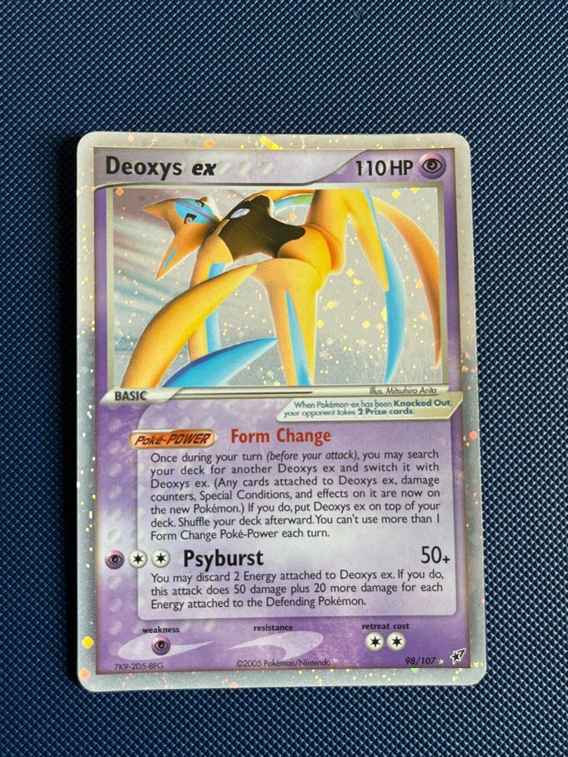 Vintage Deoxys EX Pokemon Card | Attack, Defense, Speed Form, Hobbies ...