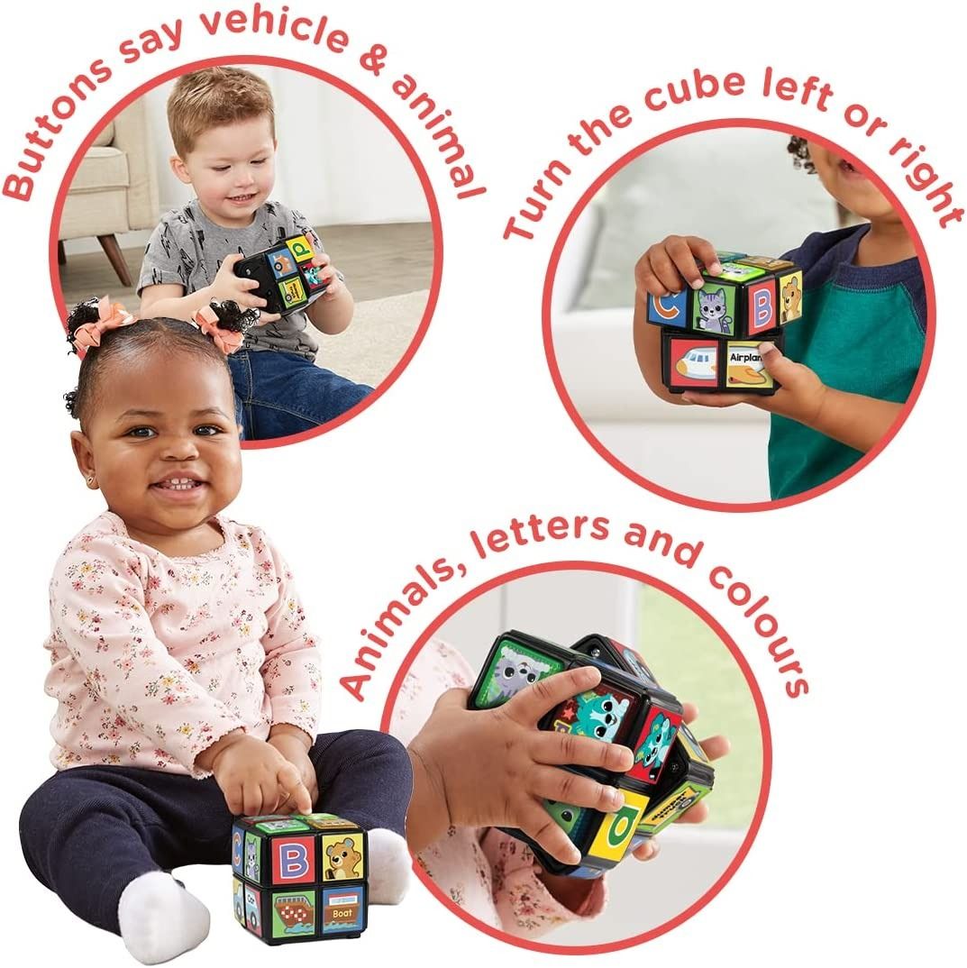 Vtech Twist & Teach Animal Cube (infant Rubiks cube), Babies & Kids ...
