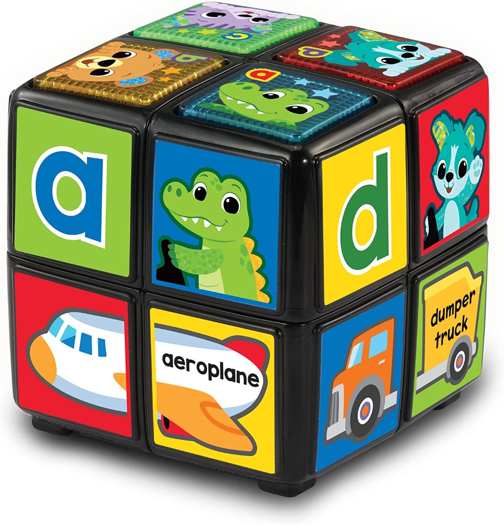 Vtech Twist & Teach Animal Cube (infant Rubiks cube), Babies & Kids ...