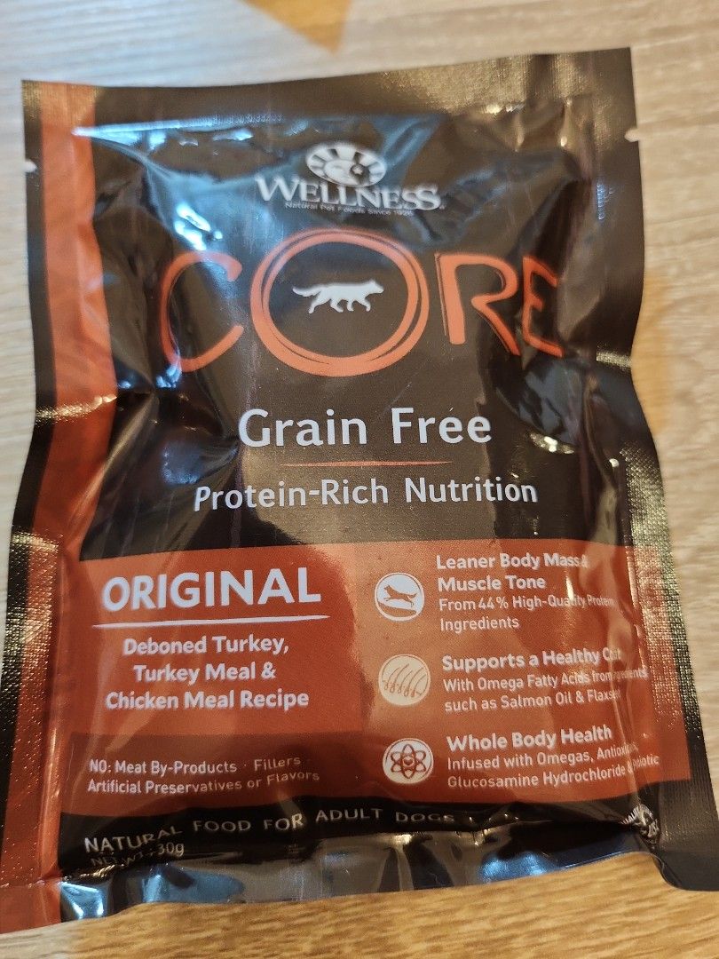 Wellness Core kibble sample - turkey and chicken, Pet Supplies, Pet ...