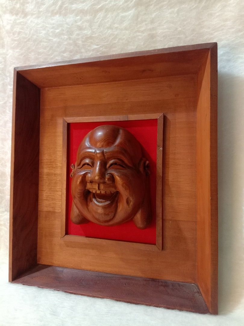 Wooden Buddha Face - Wall Hanging on Carousell Wooden Buddha Face - Wall Hanging on Carousell