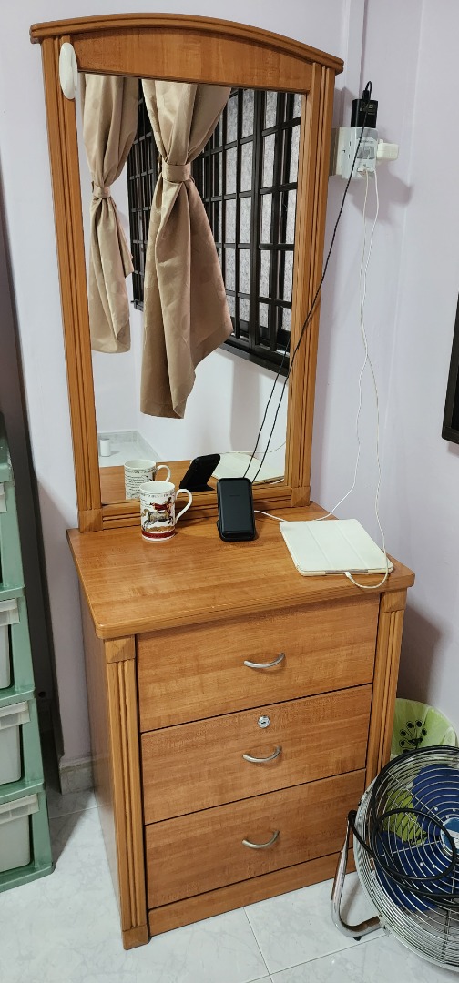 Wooden Dressing Table, Furniture & Home Living, Furniture, Shelves ...