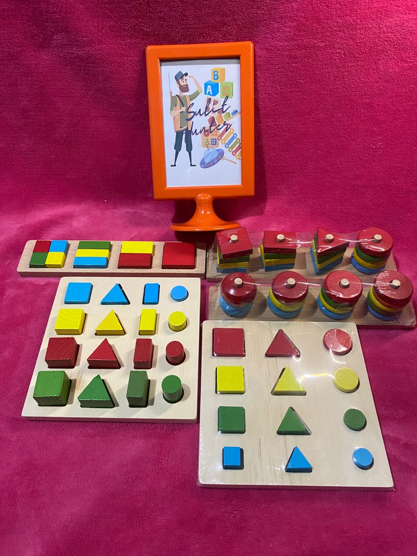 Wooden form boards, Hobbies & Toys, Toys & Games on Carousell