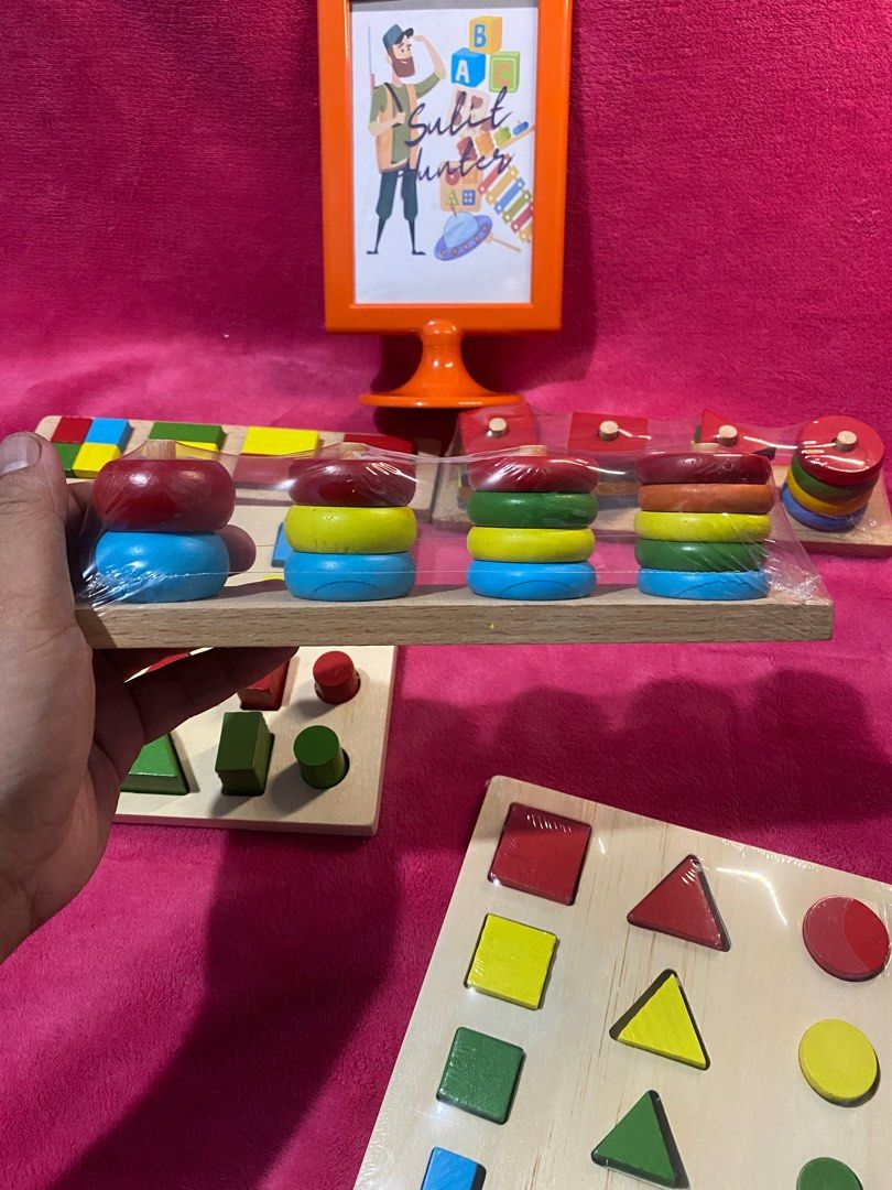 Wooden form boards, Hobbies & Toys, Toys & Games on Carousell