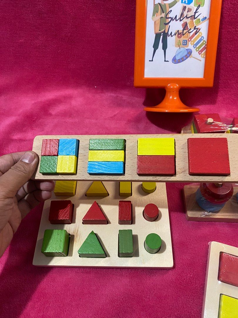 Wooden form boards, Hobbies & Toys, Toys & Games on Carousell
